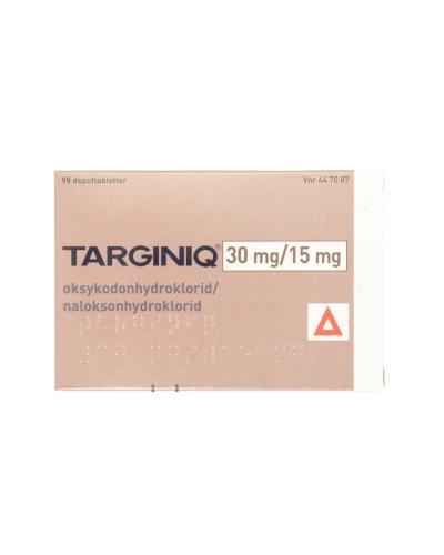 Targiniq Depottablett 30/15 mg 98 stk - Apotek 1
