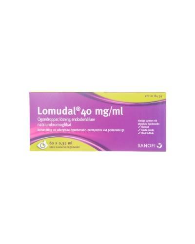 Lomudal Øyedråper, oppløsning 40 mg/ml 60x0,35ml - Apotek 1