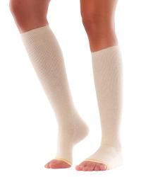 Mabs Care kompresjonsstrømpe uten tå natur str 7 1par - Apotek 1