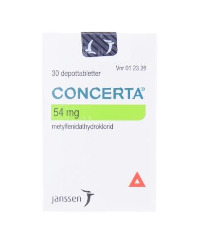 Concerta Depottablett 54 mg 30 stk - Apotek 1