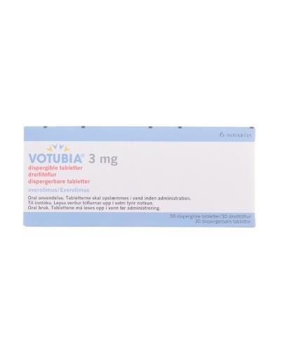 Votubia Dispergerbar tablett 3 mg 30 stk - Apotek 1
