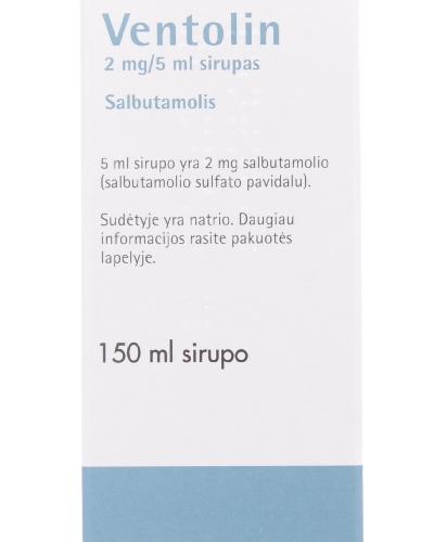 Ventolin 2mg/5ml sirup 150ml - Apotek 1