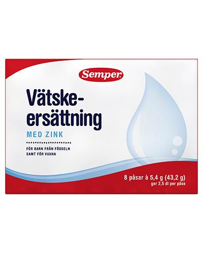 Semper væskeerstatning med sink doseposer 8x5,4 g - Apotek 1