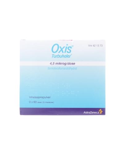 Oxis Turbuhaler Inhalasjonspulver 4,5 mikrog/dose 3x60 doser - Apotek 1