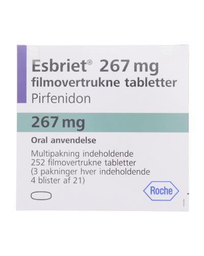 Esbriet 267 mg filmdrasjerte tabletter 252 stk - Apotek 1