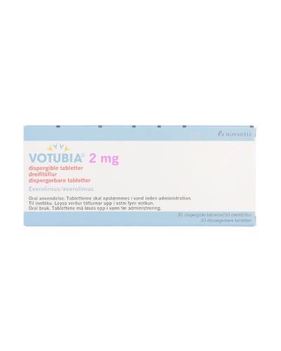 Votubia Dispergerbar tablett 2 mg 30 stk - Apotek 1