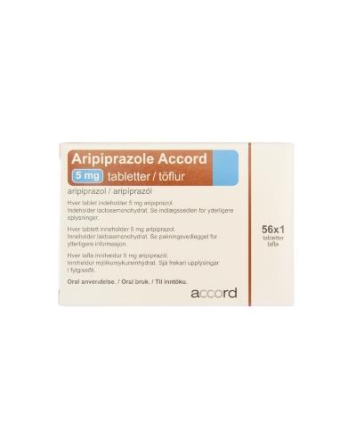 Aripiprazole Accord Tablett 5 mg 56 stk - Apotek 1