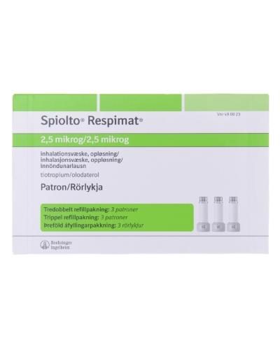 Spiolto Respimat 2,5 mikrog/2,5 mikrog inhalasjonsvæske, oppløsning ...