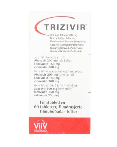 Trizivir Tablett, filmdrasjert 300 mg/150 mg/300 mg 60stk - Apotek 1
