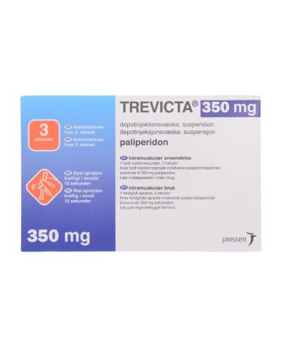 Trevicta Depotinjeksjonsvæske, suspensjon i ferdigfylt sprøyte 350 mg 1 ...
