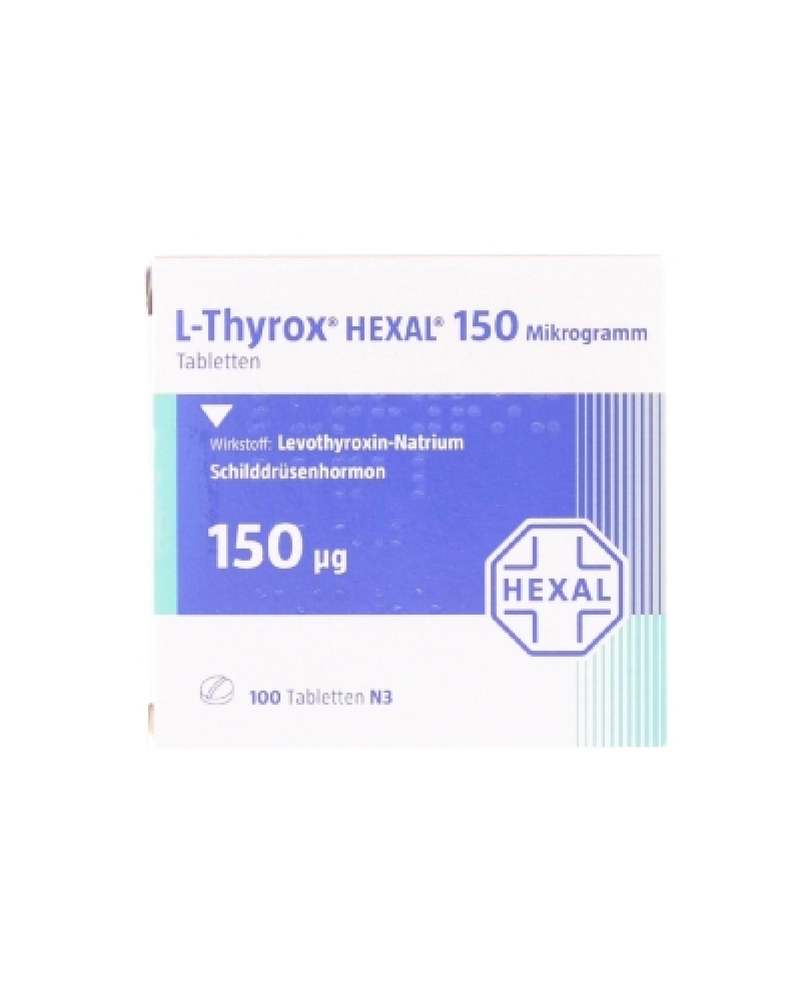 L-Thyrox hexal 150mcg tabletter u/laktose 100 enpac - Apotek 1