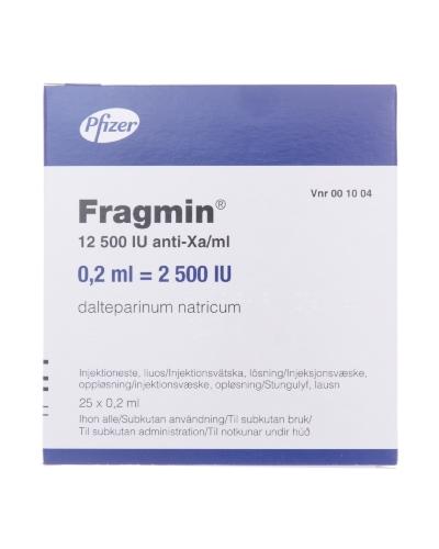 Fragmin 2500 IE anti-Xa/ml injeksjonsvæske, oppløsning 25x0,2 ml - Apotek 1