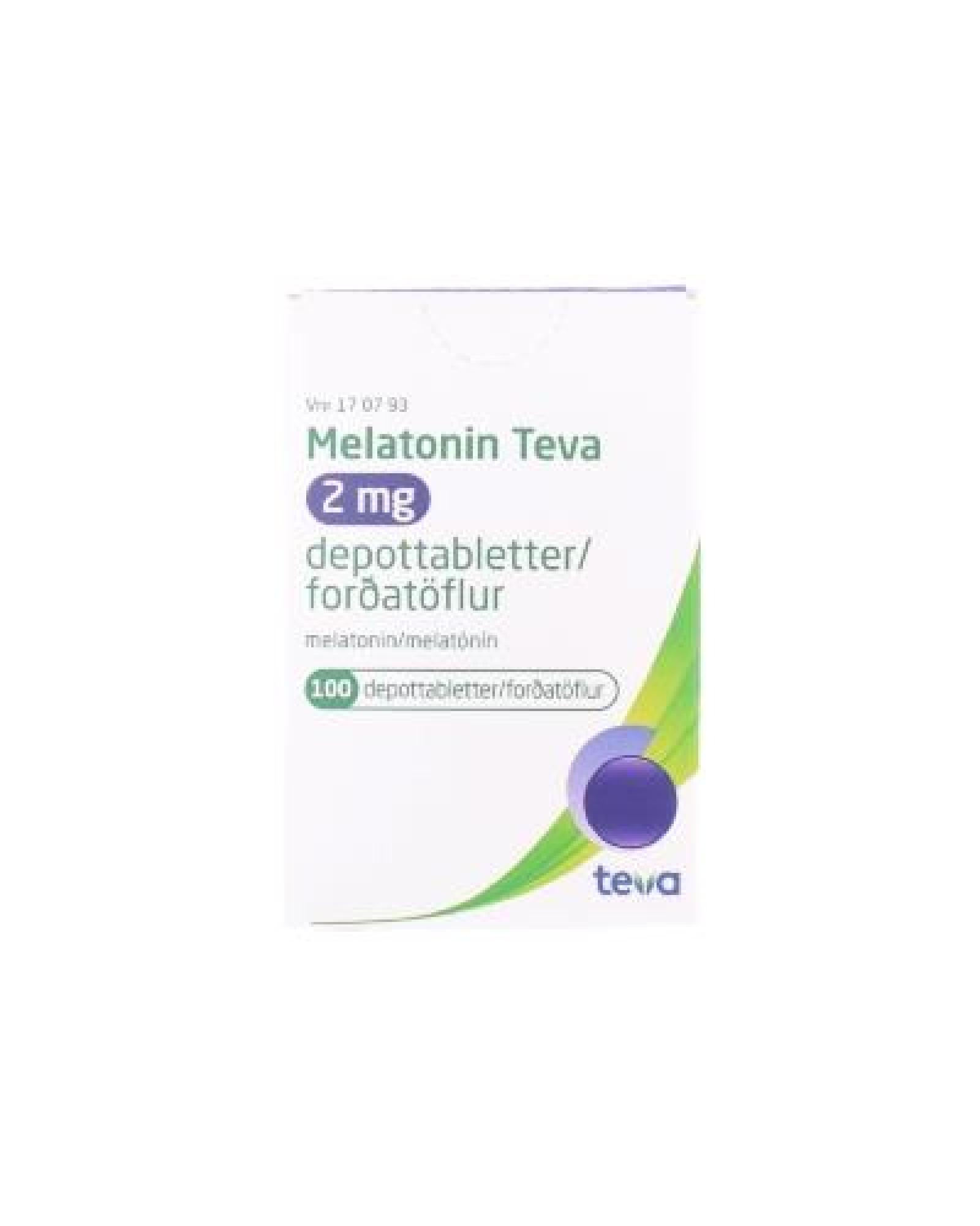 Melatonin Teva 2 mg depottabletter 100stk - Apotek 1