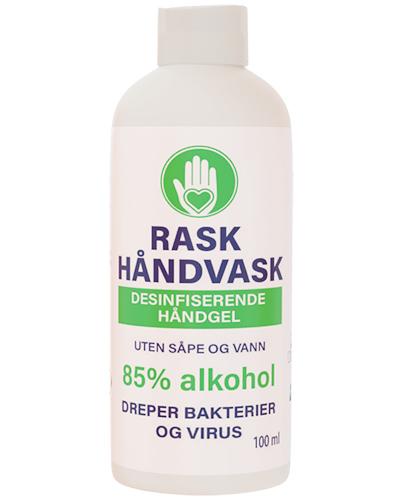 Rask håndvask 85% hånddesinfeksjon gel 100ml - Apotek 1