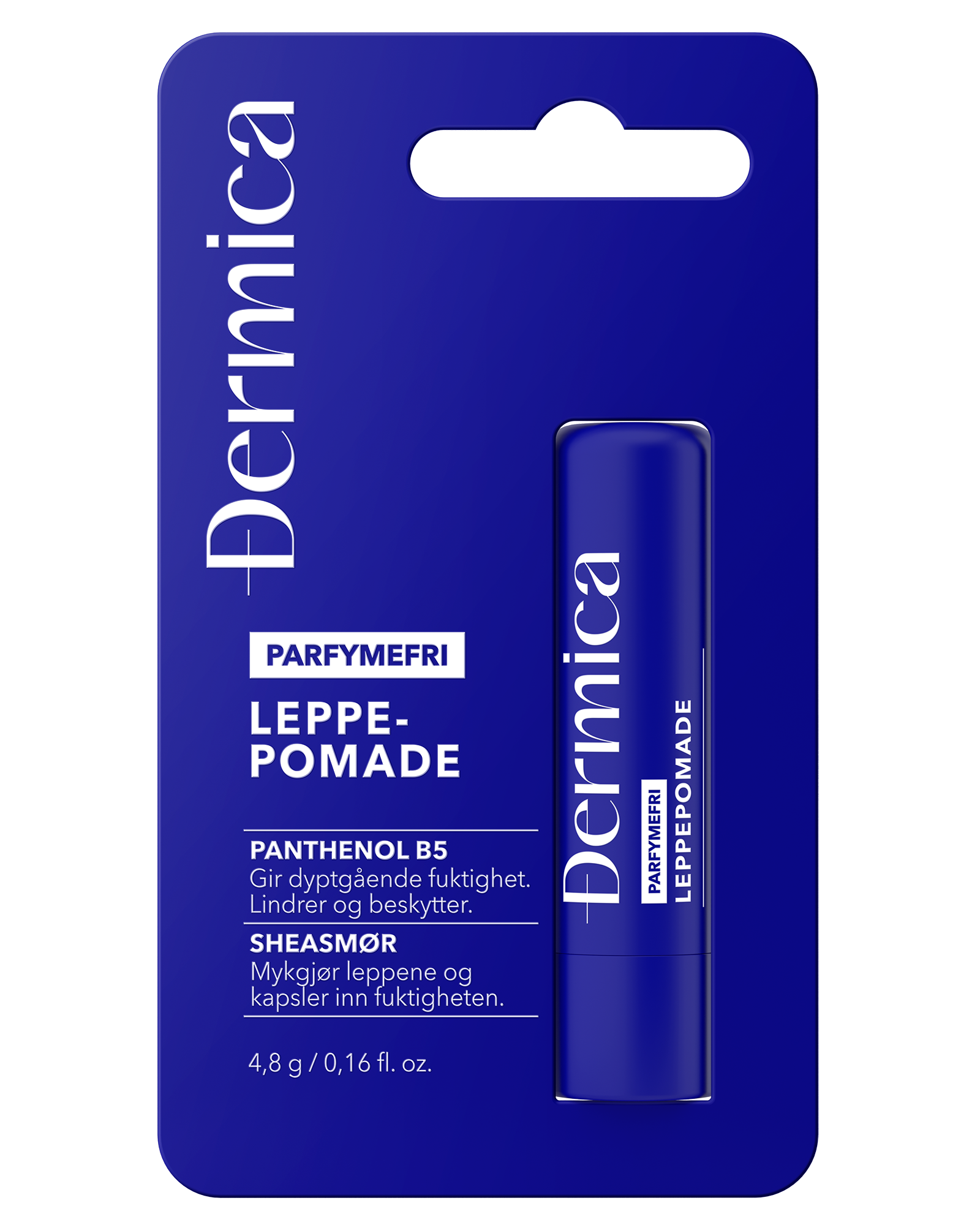 Dermica leppepomade parfymefri 4,8 g - Apotek 1