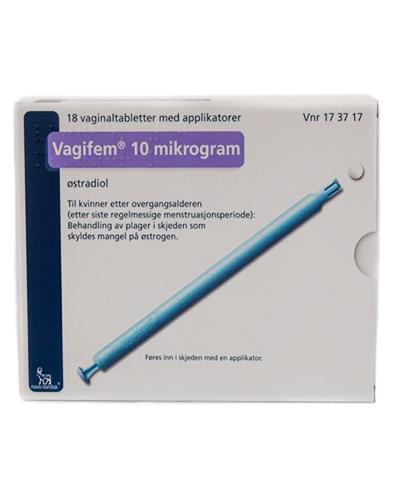 Vagifem 10mcg vaginaltabletter med applikator 18 stk - Apotek 1