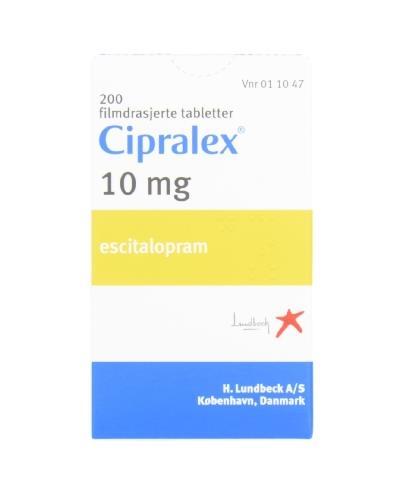 Cipralex Tablett, filmdrasjert 10 mg 200 stk - Apotek 1