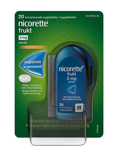 Nicorette 2 mg sugetabletter frukt 20 stk - Apotek 1