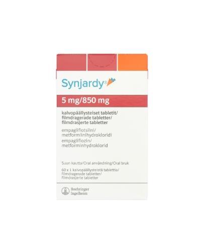 Synjardy Tablett, filmdrasjert 5/850 mg 60 stk - Apotek 1