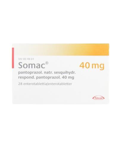 Somac 40 mg enterotabletter 28 stk - Apotek 1