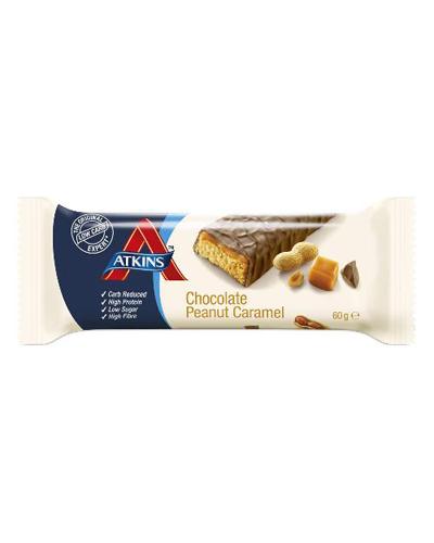 Atkins Advantage bar sjokolade, peanøtt, karamell 60gr - Apotek 1