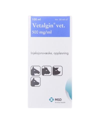 Vetalgin vet inj 500mg/ml 100 ML - Apotek 1