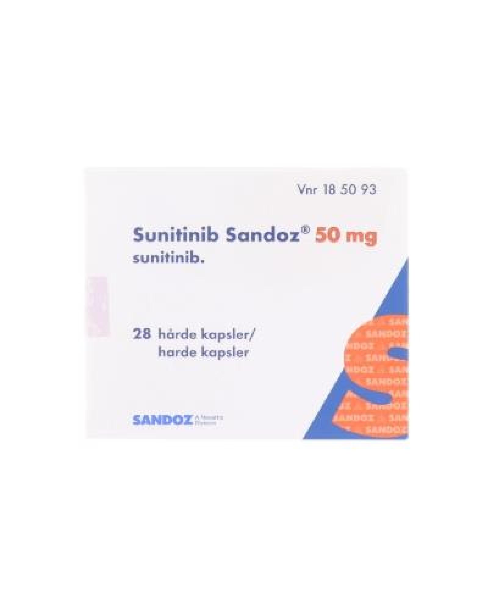 Sunitinib sandoz kaps 50mg - Apotek 1