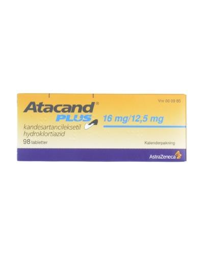 Atacand Plus Tablett 16 mg/12,5 mg 98 stk - Apotek 1