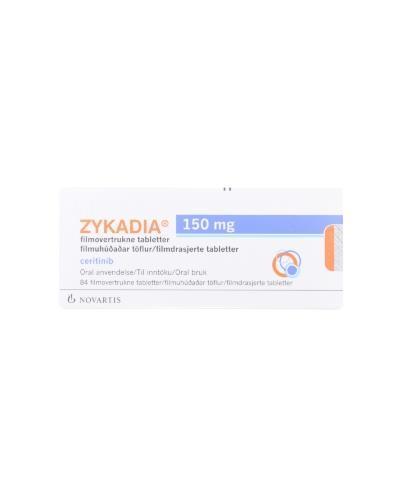 Zykadia 150 mg filmdrasjerte tabletter 84 stk - Apotek 1