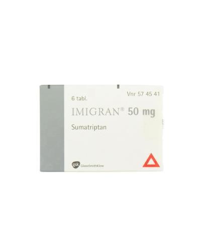 Imigran Tablett, filmdrasjert 50 mg 6 stk - Apotek 1