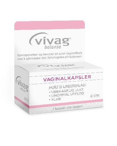 Vivag Balanse vaginalkapsler uten hylser 8stk - Apotek 1