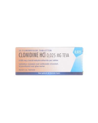Clonidine teva 0,025 mg tabletter 30 stk - Apotek 1
