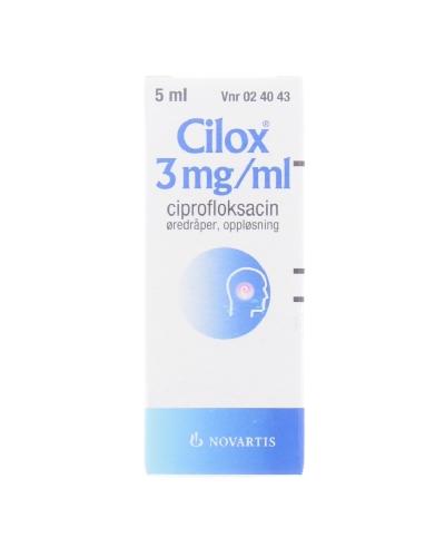Cilox Øredråper, oppløsning 3 mg/ml 5 ml - Apotek 1