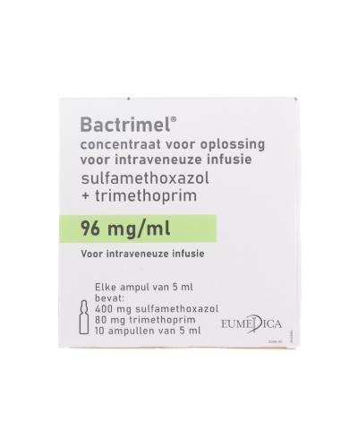 Bactrimel 400+80mg/5ml infusjonskonsentrat 10x5 ml - Apotek 1