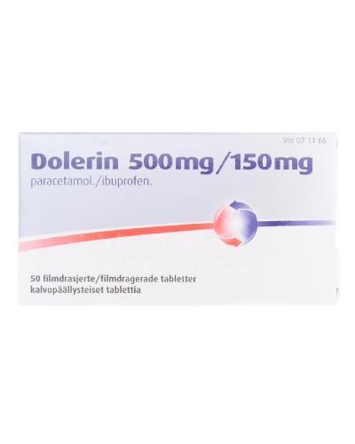Dolerin 500 mg/150 mg tabletter 50 stk - Apotek 1