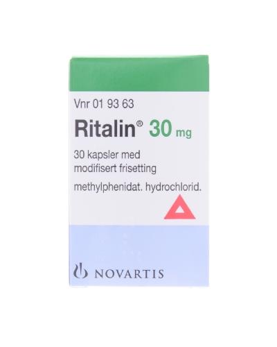Ritalin 30 mg harde kapsler med modifisert frisetting 30 stk - Apotek 1