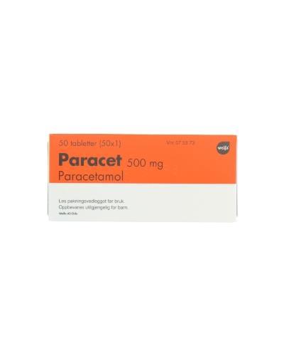 Paracet Tablett 500 mg 50x1 stk - Apotek 1