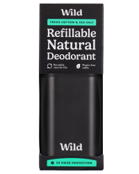 Wild Deo Herre Fresh Cotton & Sea Salt Black startpakke 1 sett - Apotek 1