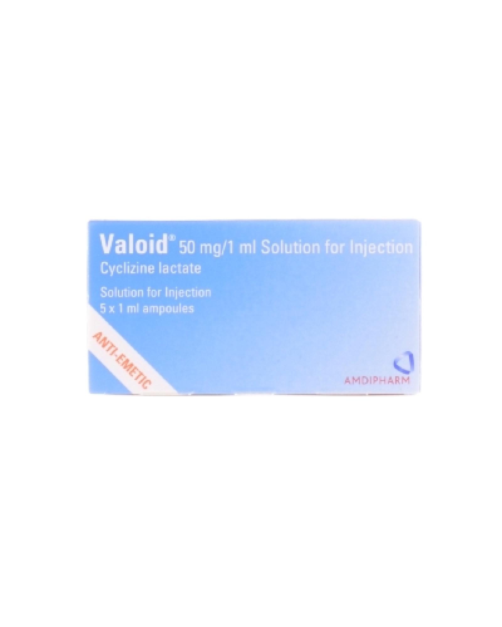 Valoid amdipharm 50mg/ml injeksjon 5x1 ml - Apotek 1