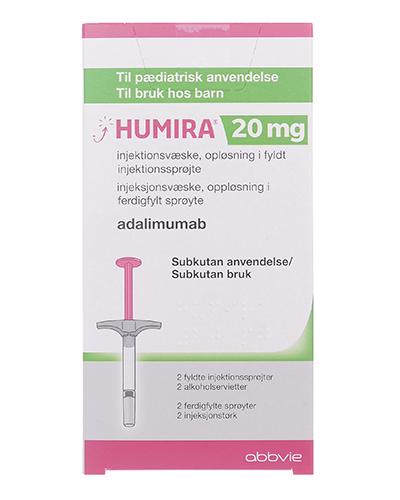 Humira 20 mg injeksjonsvæske, oppløsning i ferdigfylt sprøyte 2x0,2 ml ...