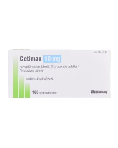 Cetimax 10 mg filmdrasjerte tabletter 100 stk - Apotek 1