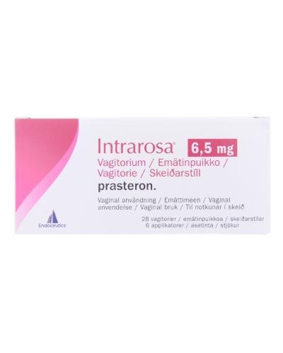 Intrarosa 6,5 mg vagitorier med applikator 28 stk - Apotek 1