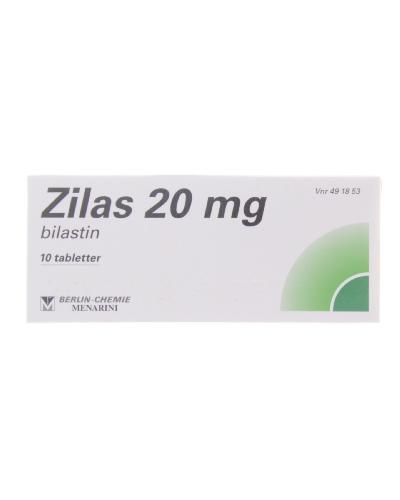 Zilas Tablett 20 mg 10 stk - Apotek 1