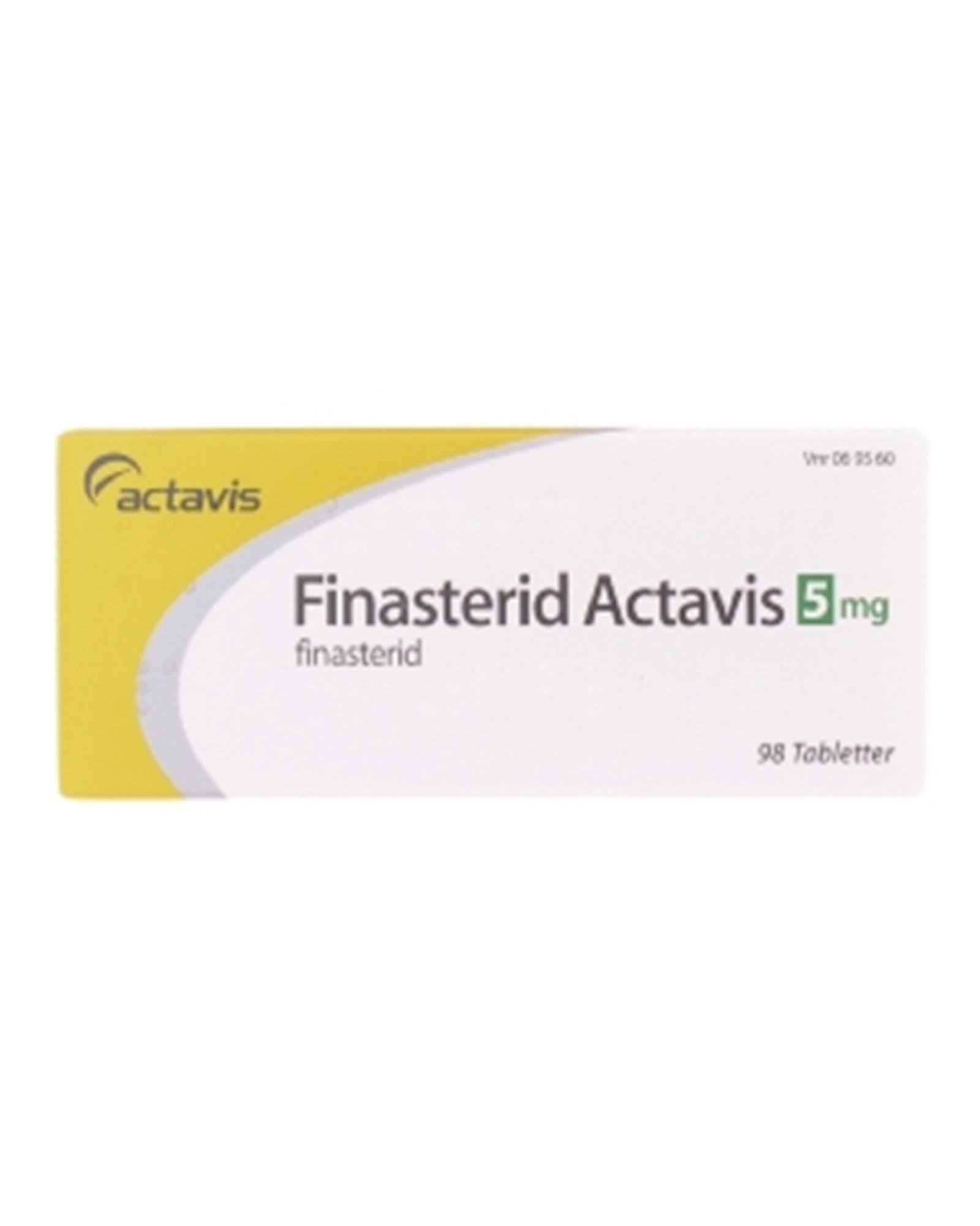Finasterid Actavis Tablett, filmdrasjert 5 mg 98stk - Apotek 1