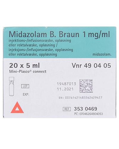 Midazolam B.Braun Injeksjons-/infusjonsvæske, oppløsning eller ...