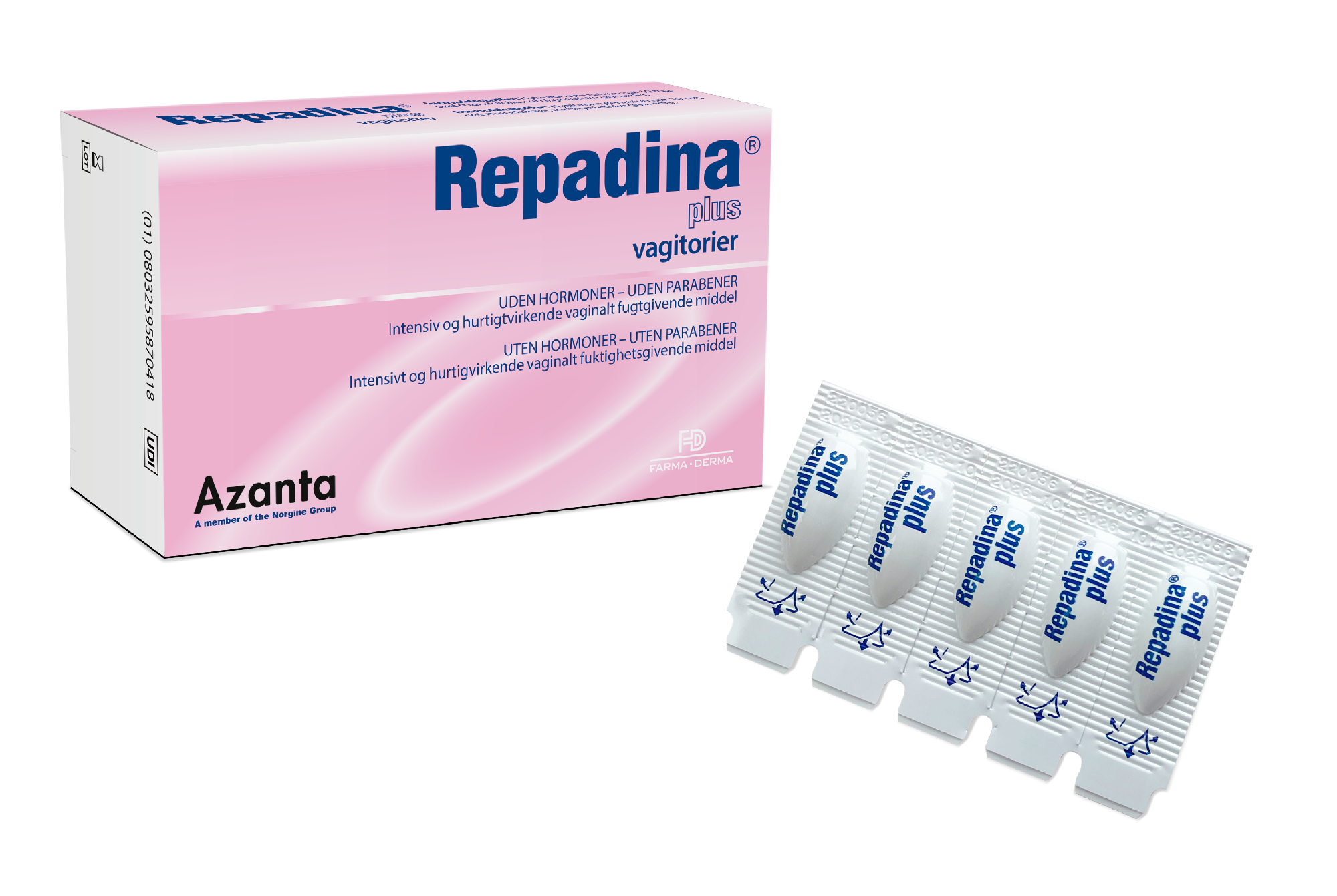 Repadina plus 10 mg vagitorier 10 stk - Apotek 1