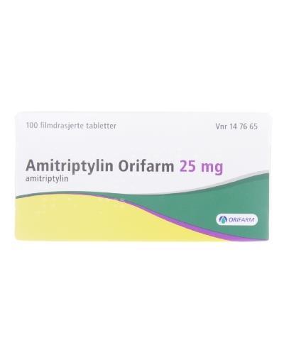 Amitriptylin Orifarm 25 mg tabletter 100 stk - Apotek 1