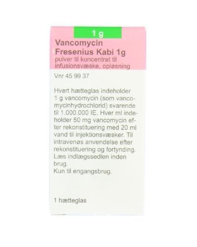 Vancomycin Fresenius Kabi Pulver til konsentrat til infusjonsvæske ...