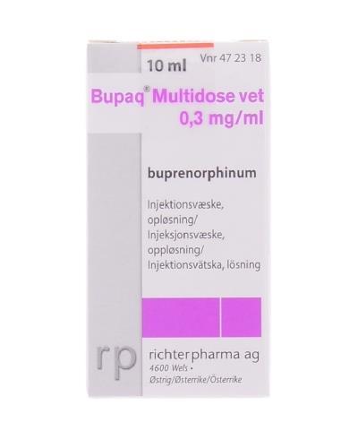 Bupaq Multidose vet 0,3 mg/ml injeksjonsvæske, oppløsning 10 ml - Apotek 1