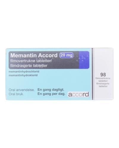 Memantin Accord 20 mg tabletter 98 stk - Apotek 1